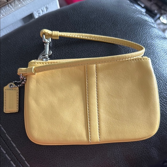 Coach | Bags | Coach Yellow Wristlet Elegant Simplicity | Poshmark